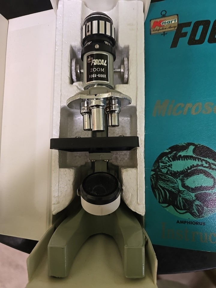 Vintage Kmart Focal Microscope Set Prepared Slides ~ Incomplete | eBay