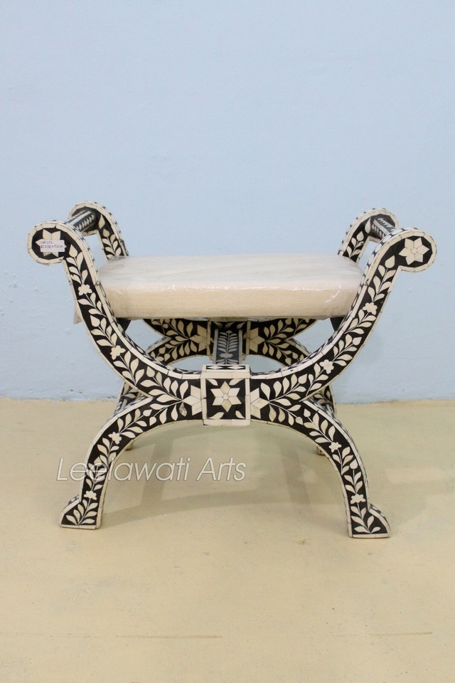 Antique Bone Inlay Roman Table Stool Handmade | eBay