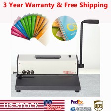 Intbuying 110v Desk Calendar Notebook Maker Plastic Spiral Coil Binding ...