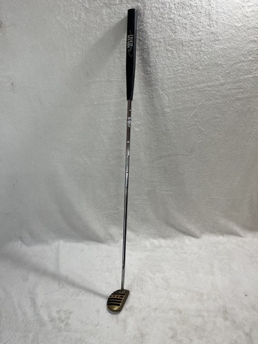 GREAT WHITE~Tiger Shark B-3200 PUTTER GOLF CLUB~STEEL~brass GRIP RH ...