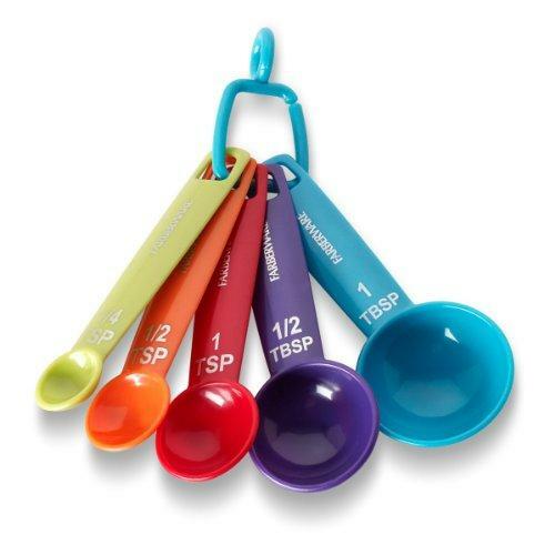 Farberware Color Set of 5 Measuring Spoons and 4 Cups MultiColor ...