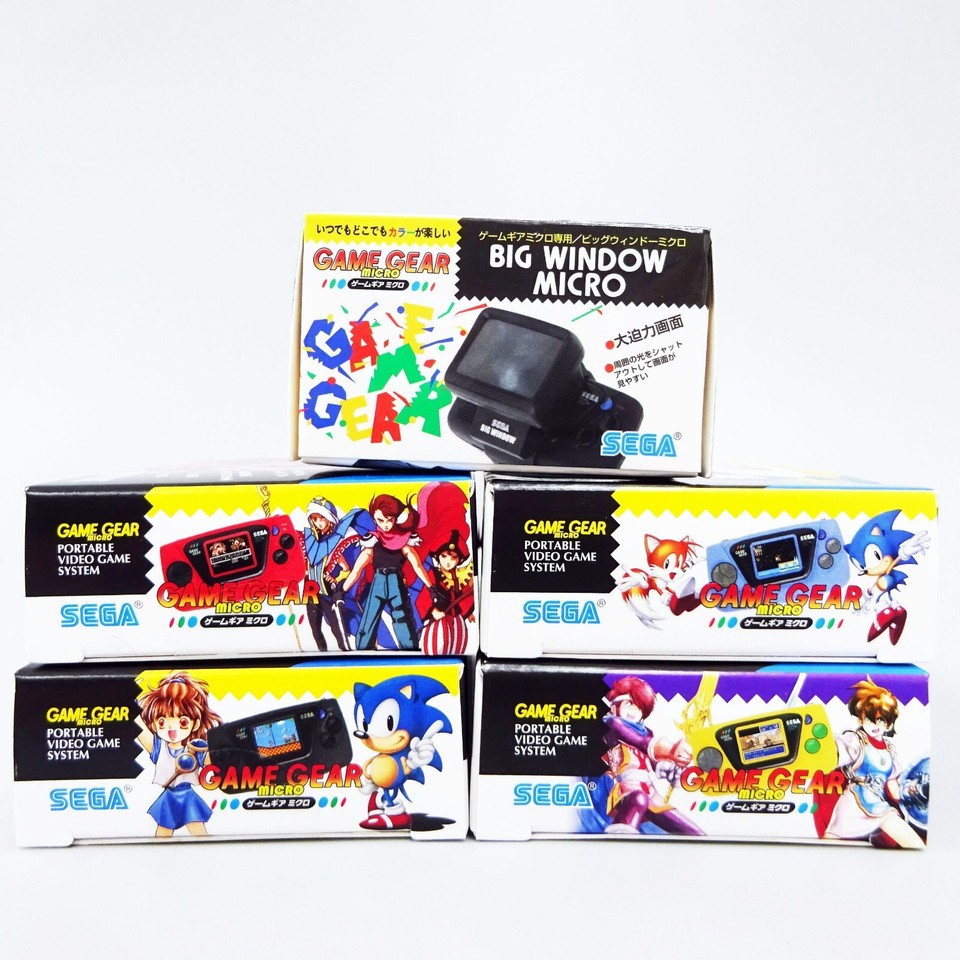 SEGA Game Gear Micro Console Big Window 4 Colors Complete Set 30th ...