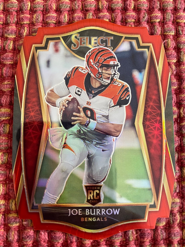 Joe Burrow 2020 Panini Select Premier Level Prizm Die-cut Rookie Card ...