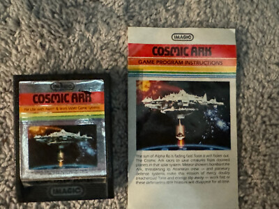 Atari 2600 Cosmic Ark Video Cartridge Original with Manual | eBay