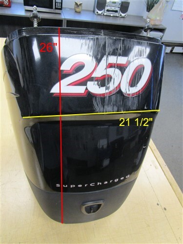 MERCURY QUICKSILVER 250 VERADO REAR COWL 8M0050001 MARINE BOAT | eBay