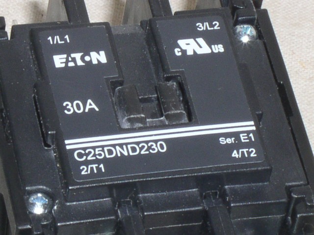 Eaton C25DND230A Contactor Definite Purpose 2p 30a 110 -120vac for sale ...