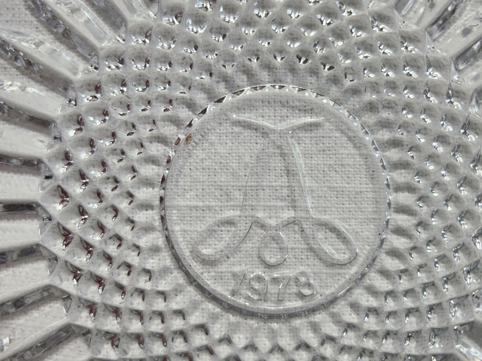 Avon 1978 Collectable Crystal Salad Plate Fostoria | eBay UK
