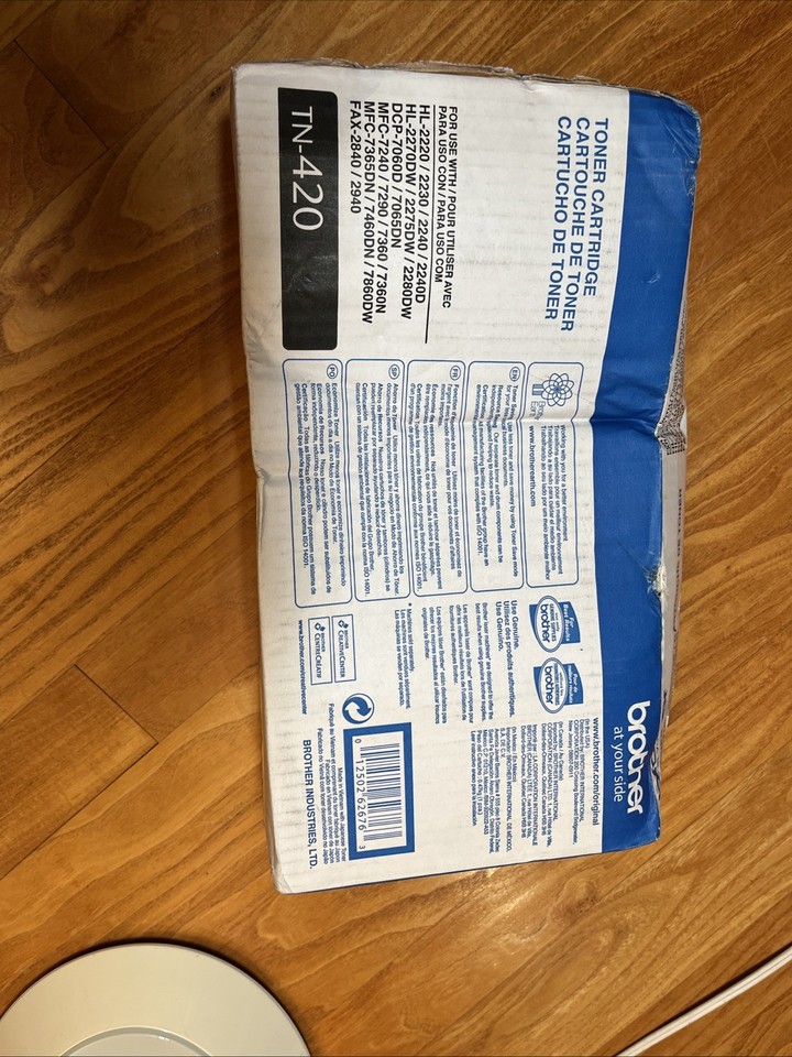 Brother TN 420 Toner Ink Cartridge One New In Sealed Box Laser Printer ...