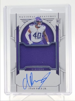 IVAN PACE JR. 2023 NATIONAL TREASURES TRUE ROOKIE PATCH RPA RC AUTO /99 ...