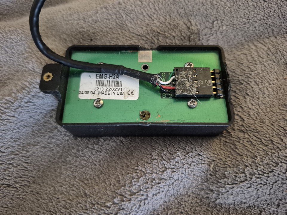 EMG HZ H4 Bridge H3A Neck Humbucker Pickup Set Black Pair Passive 81/60 ...