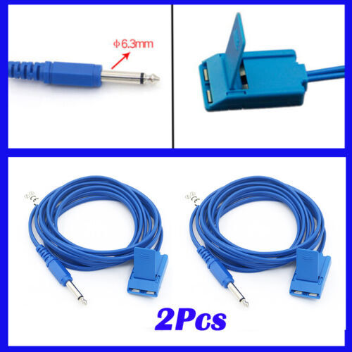 2Pcs Negative Plate Monopole Electrosurgical Connecting Cables HI-FI ...