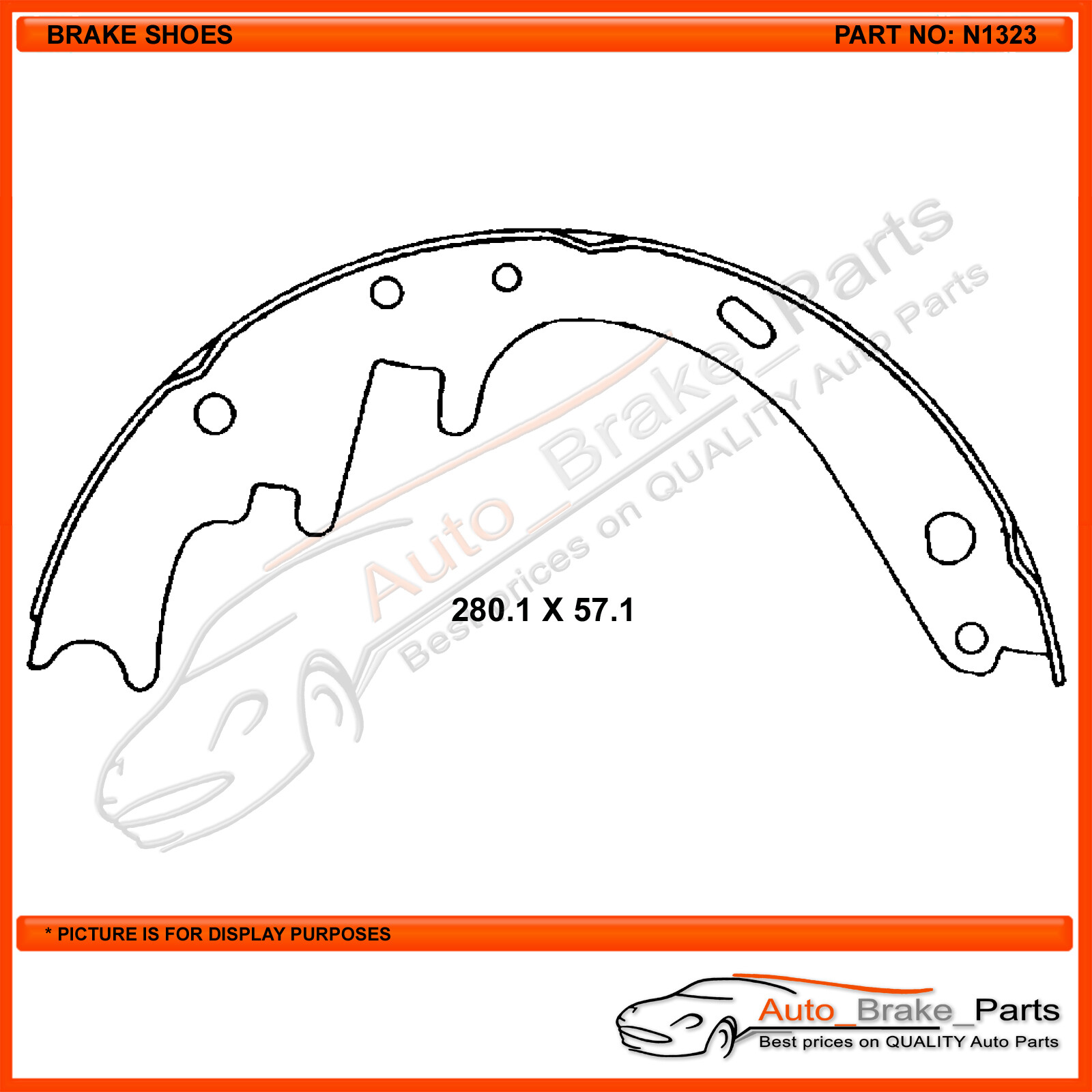 CBA Rear Brake Shoes for FORD F150 - N1323 | eBay