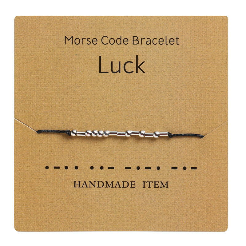 Morse Code Bracelet Secret Hidden Message Friendship Couple Bracelet ...