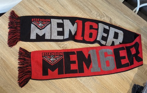 Essendon Bombers AFL Football 2016 Member Supporters Scarf | eBay