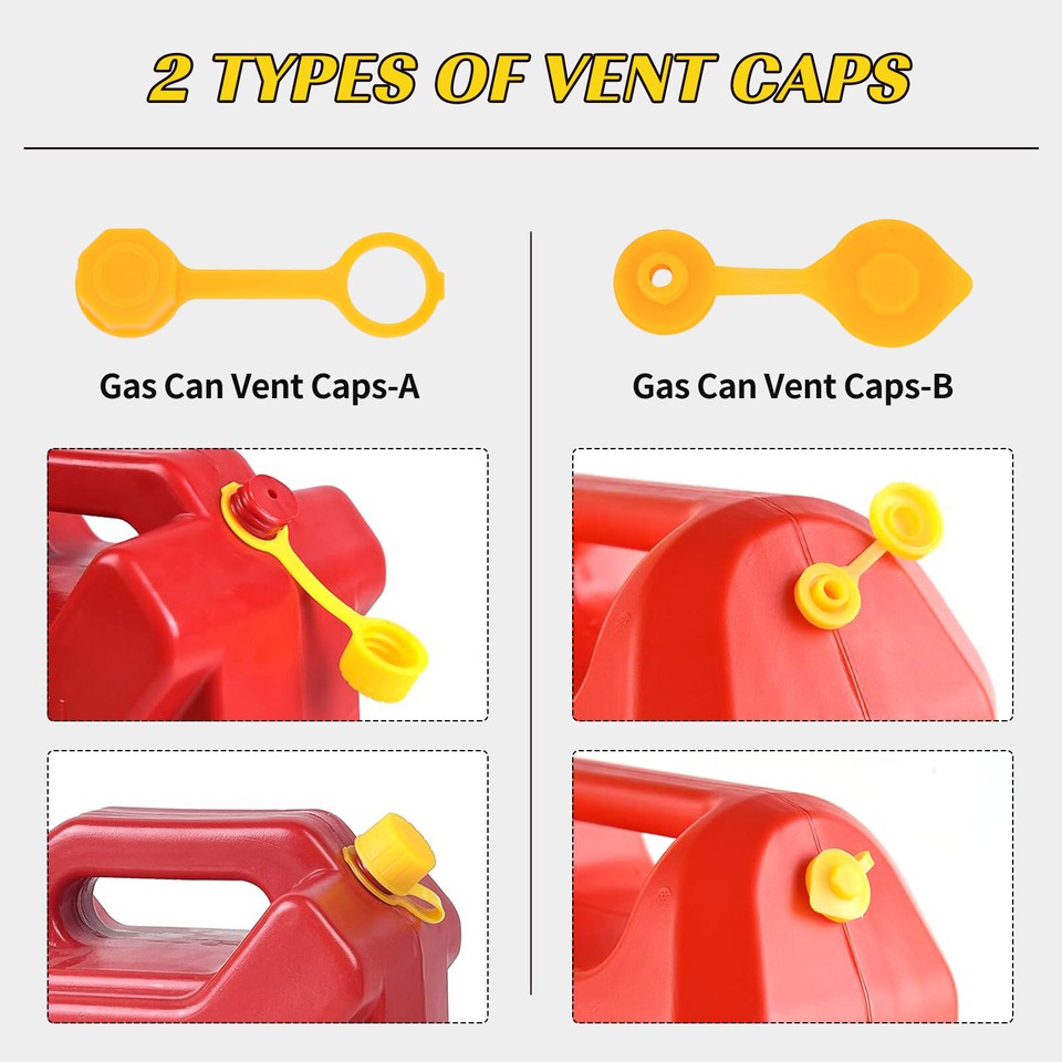 3-Kit Gas Can Nozzle Upgrade Style Gas Can Spouts for Gasoline 1/2/5/10 ...