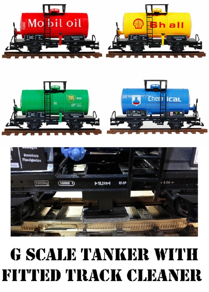 G SCALE 45mm GAUGE GARDEN RAILWAY TRAIN TANKER & FITTED LGB TRACK ...
