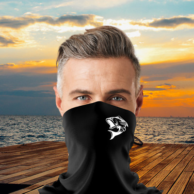 Fishing Neck Gaiter Face Cover Washable Breathable Soft 4 Way Just For ...