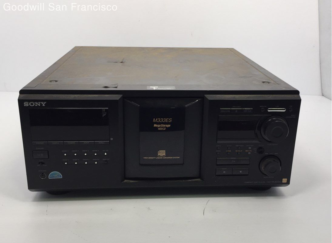 Sony CDP-M333ES Electric 20 Watts Mega Storage 400 Compact Disc Player ...
