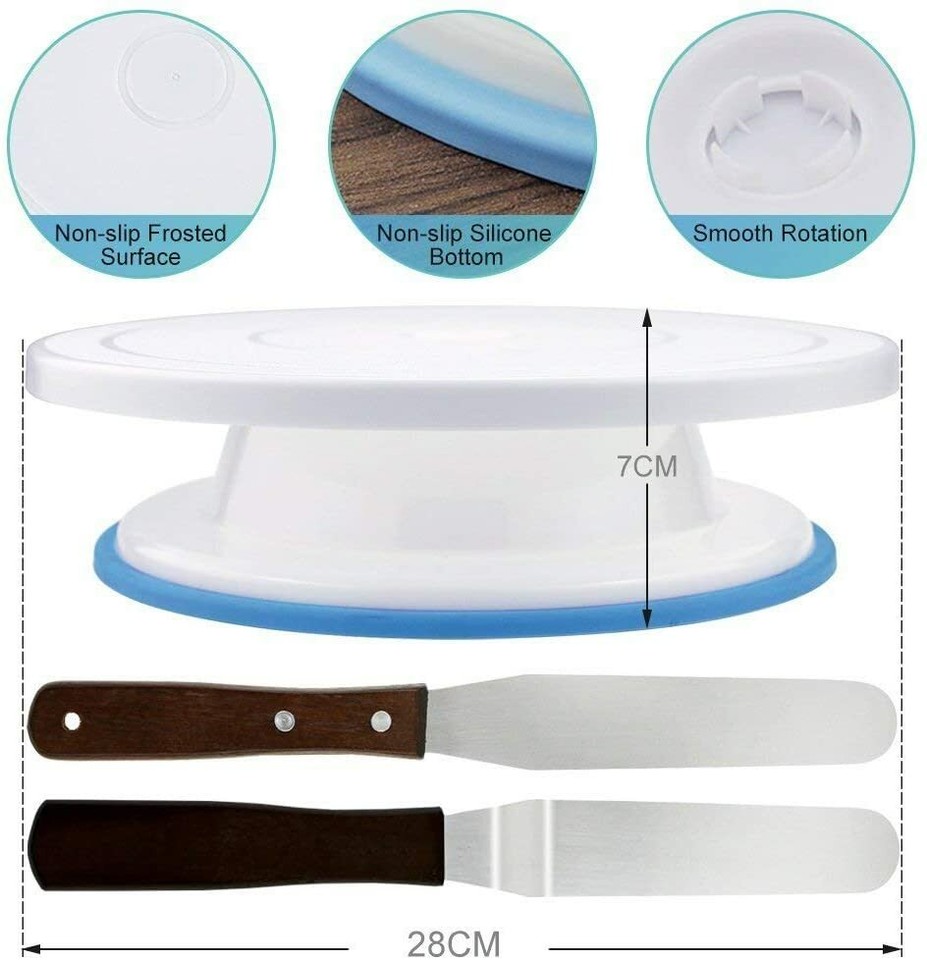 Cake Decorating supplies cake decorating turntable Stand 68 Pieces ...