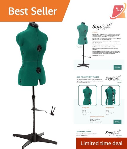 Adjustable Sewing Dress Form Small Mannequin for Dressmaking Tailoring ...