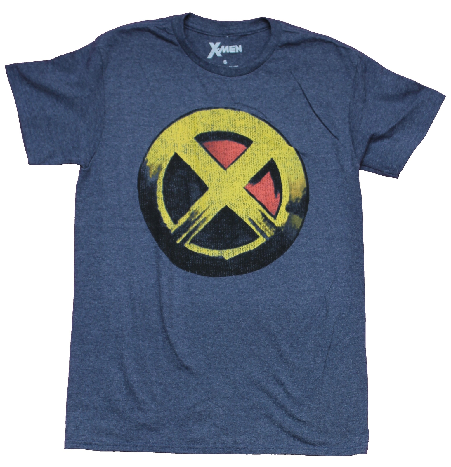 X-Men Mens T-Shirt - Distressed Yellow Red X Logo | eBay