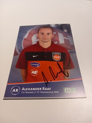 Signierte AK Alexander Raaf 1.FC Heidenheim NEU | eBay.de