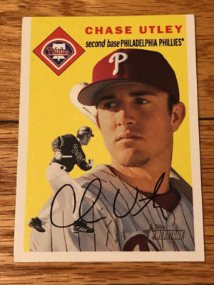 Chase Utley 2003 Topps Heritage Rookie Card RC #179 - Philadelphia ...