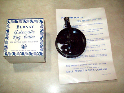 Automatic Rug Cutter for Cutting Wool Yarn made by Bernat & Sons ...