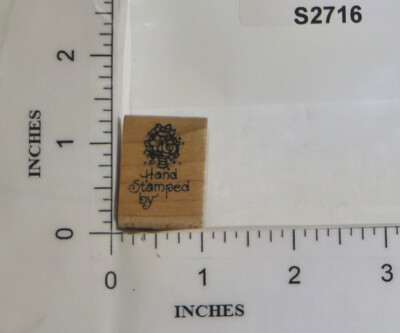 Stampendous 1997 Wood Block Rubber Stamp Hand Stamped By Flower Bouquet ...