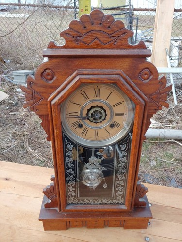 Antique Ansonia ALASKA VICTORIAN Mantle Clock, Runs, Nice Vintage ...