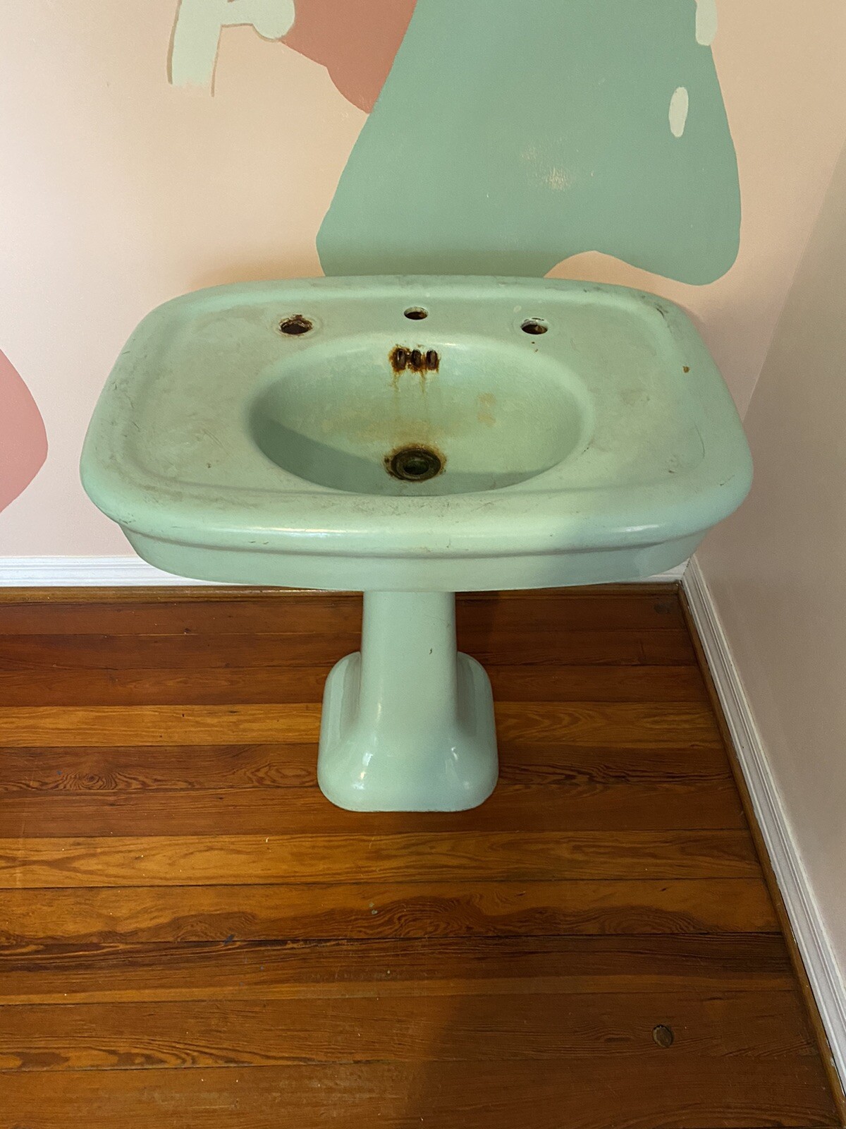 Antique Kohler 1952 Spring green Pedestal Sink | eBay