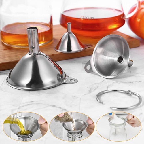 Liquid Funnels Water Transfer Funnels Metal Funnel Cooking Funnel Oil ...