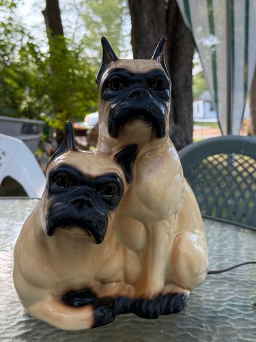 Vintage Leland Claes Boxer Dogs 1950s mint | eBay