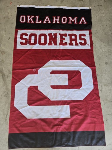 University Of Oklahoma Sooners Banner Flag Sign NCAA 60" X 34 ...