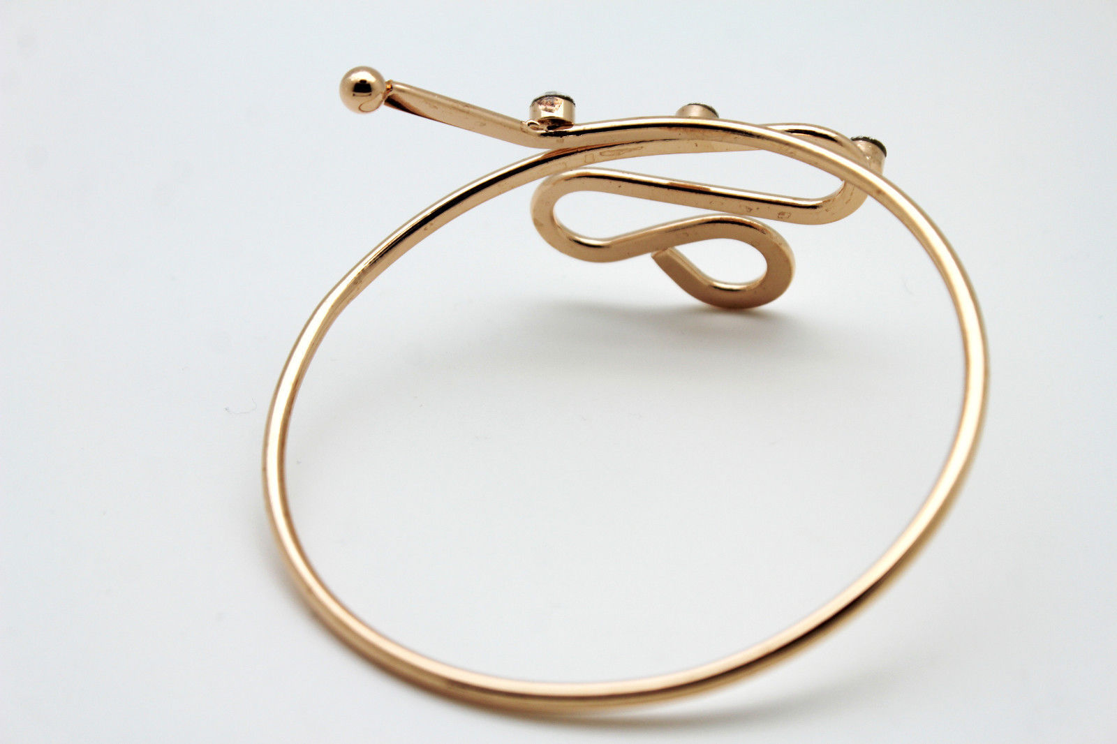 Women Gold Metal Wrap Around Swirl Arm Cuff | eBay