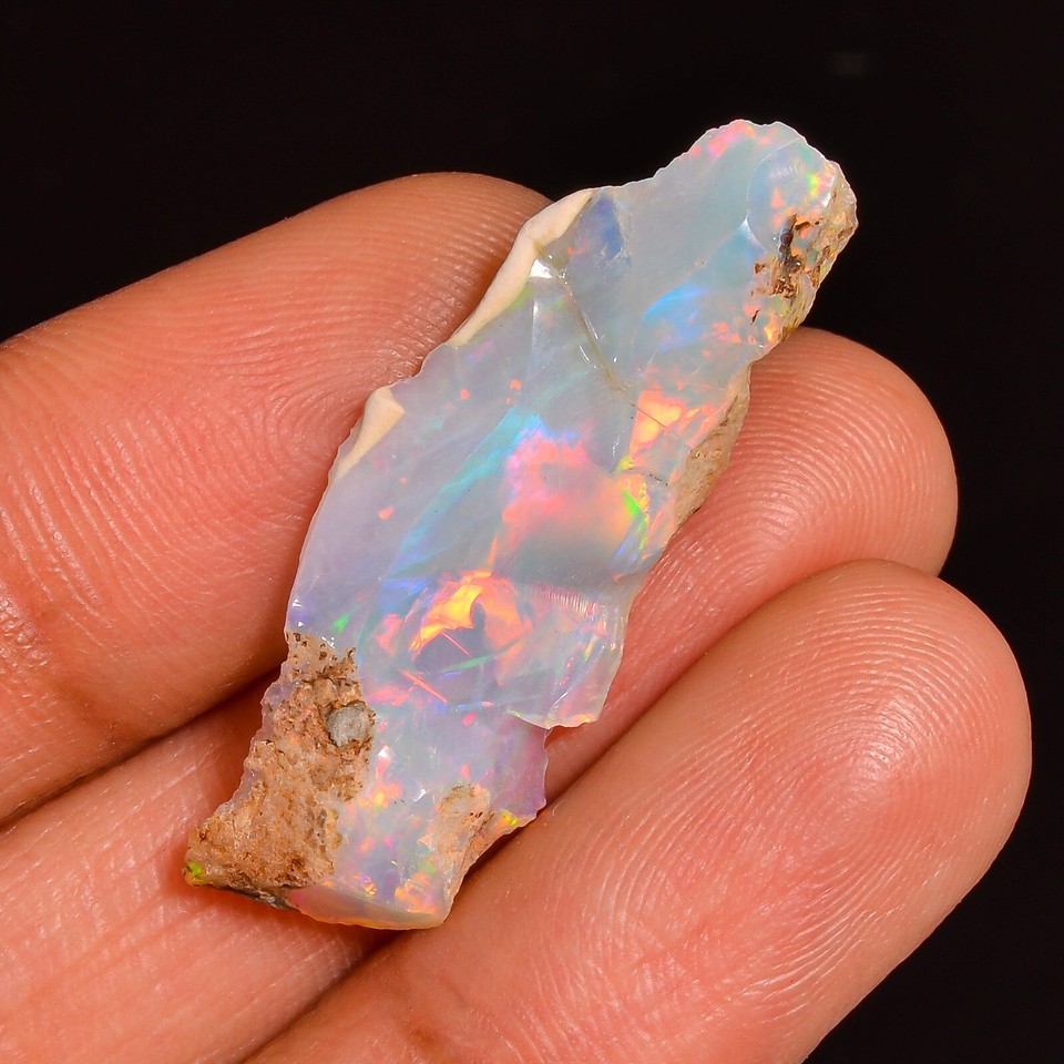Dry Opal Rough 6.50 Carat Natural Ethiopian Welo Opal Raw Fire Opal ...