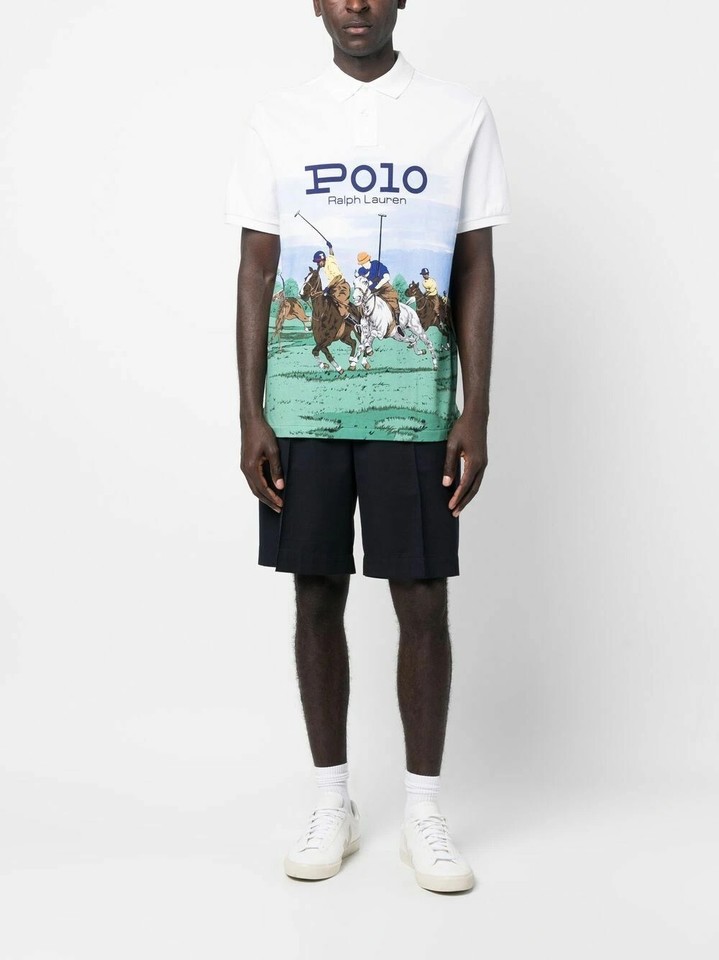 Polo Ralph Lauren Men's Cotton Polo With Match Player Graphic Print ...