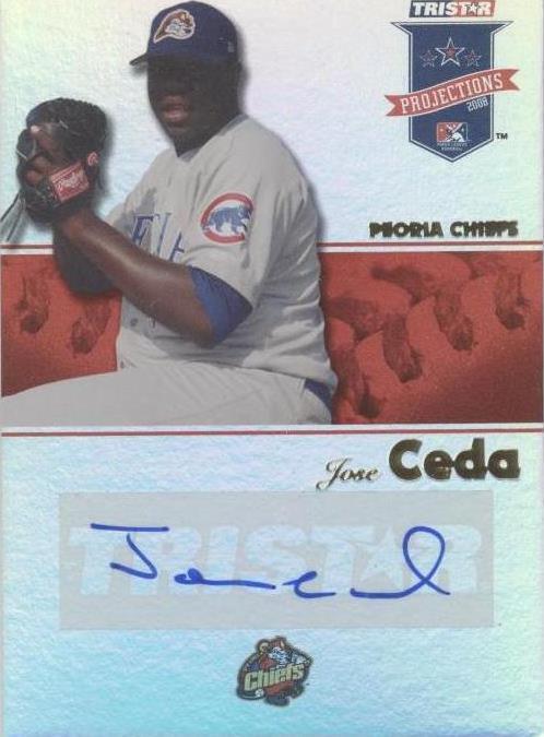 2008 TRISTAR PROjections - Jose Ceda #22 Reflectives Autographs (AU, RC ...