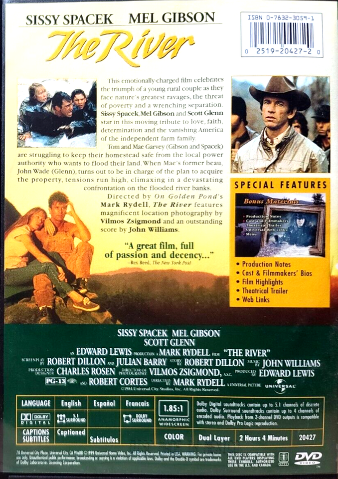 The River (Widescreen Edition) DVD EXCELLENT / MINT CONDITION / FREE ...