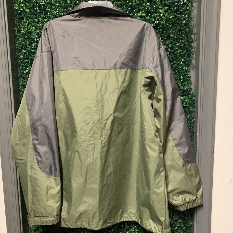 10000 Ft Above Sea Level Jacket Coat Mens XL Windbreaker Green Grey Zip ...
