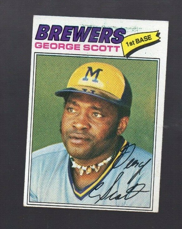 1977 TOPPS GEORGE SCOTT #255 MILWAUKEE BREWERS | eBay