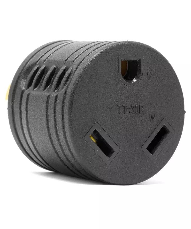 120V 30-Amp 3600-Watt Generator to RV Adapter NEMA L5-30P Twist Lock ...