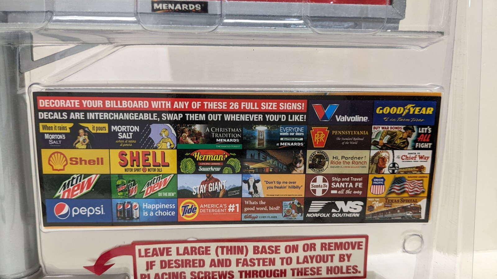 Menards Gold Line Collection Backlit Billboard With 26 Decals Limited ...