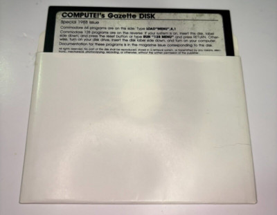 Compute!'s Gazette Disk -Special 1988 Issue -Commodore 64/128 -C64/C128 ...