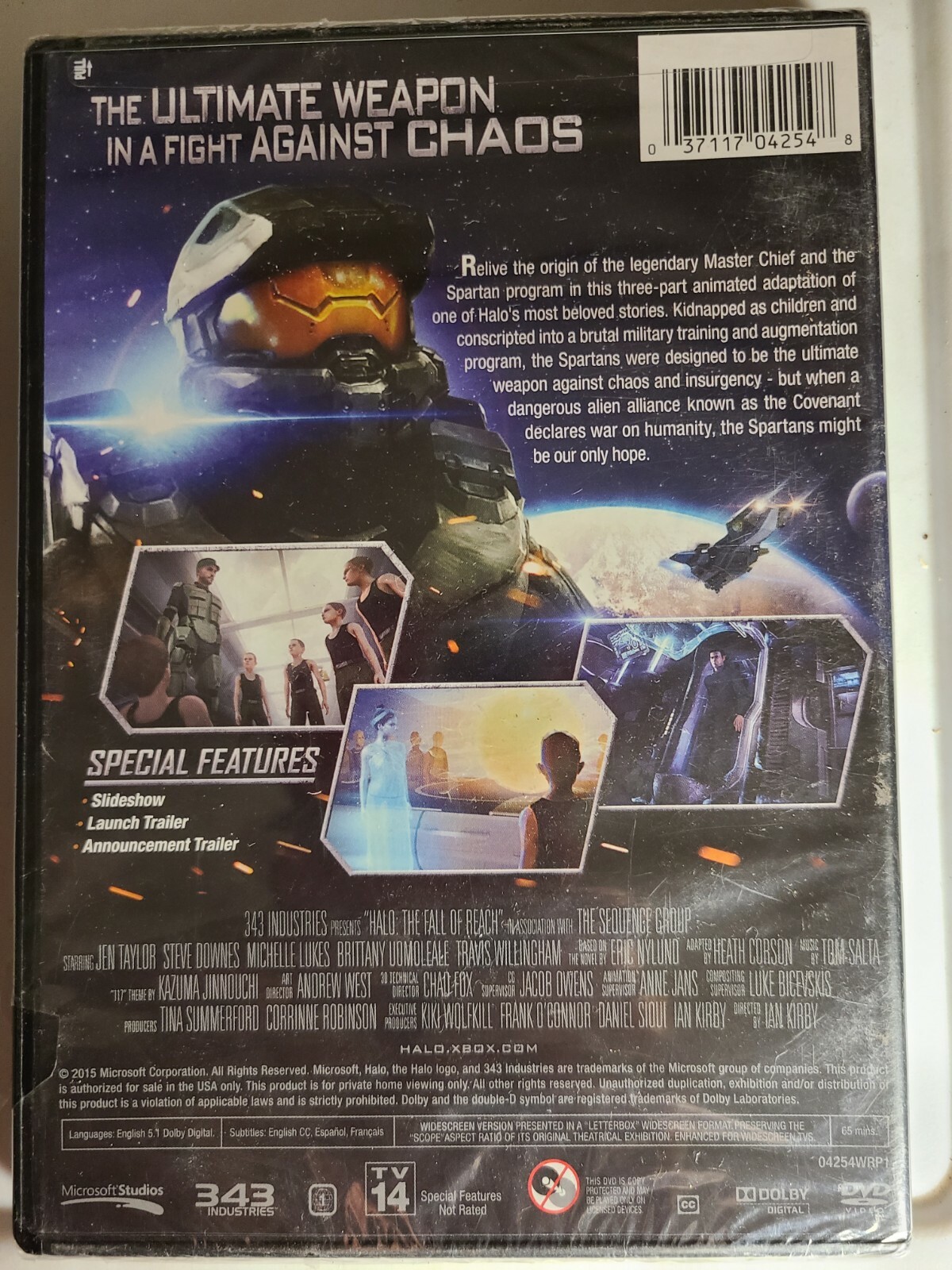 Halo: The Fall of Reach (DVD,2015,Widescreen) Brand New Factory Sealed ...