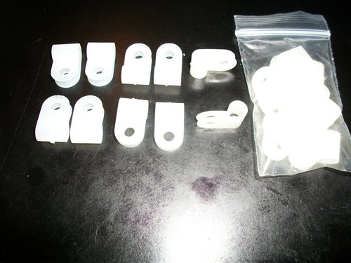 FMR BRAKE LINE CLIPS, PLASTIC ADEL CLAMPS 1/4" , MOUNTING HOLE 3/16 ...