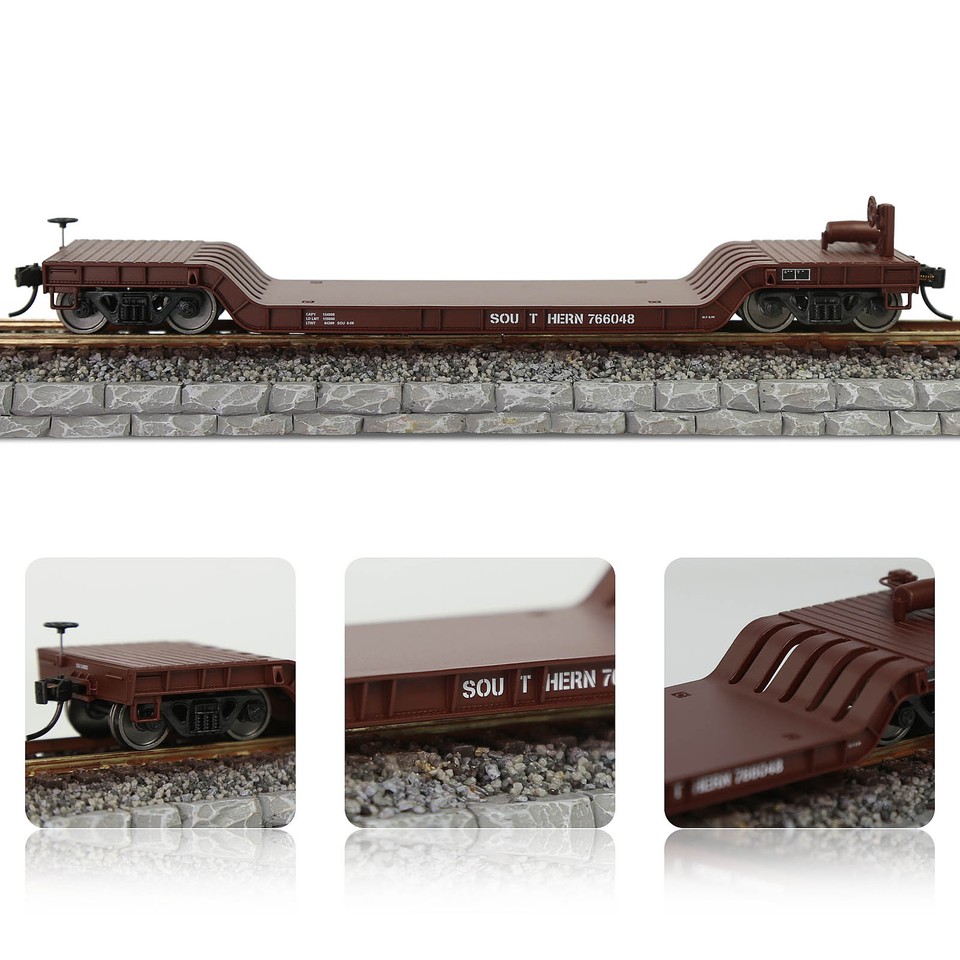 Evemodel Trains 1 Unit HO Scale 1:87 Depressed Center Flat Car C8770 | eBay