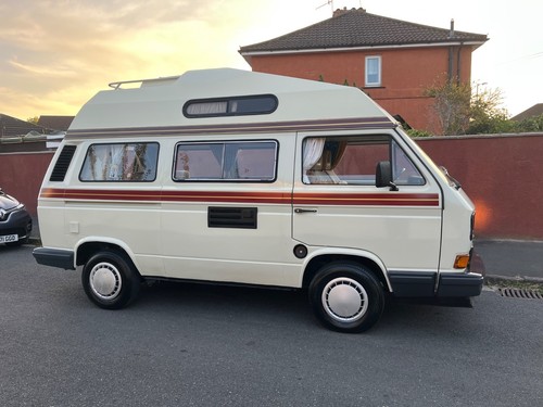 VW T25 Autosleeper 4 berth 1.9 wind out awning 66,950 miles new mot ...