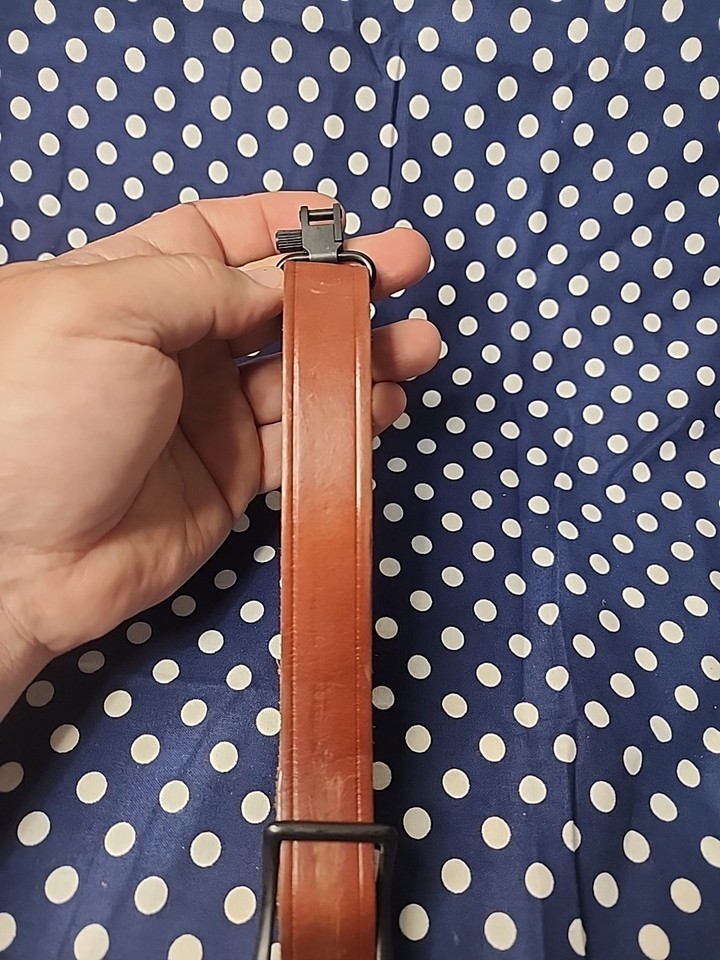 VINTAGE MARLIN FIREARMS LEATHER RIFLE SLING BUCKLE SLING W SWIVELS | eBay