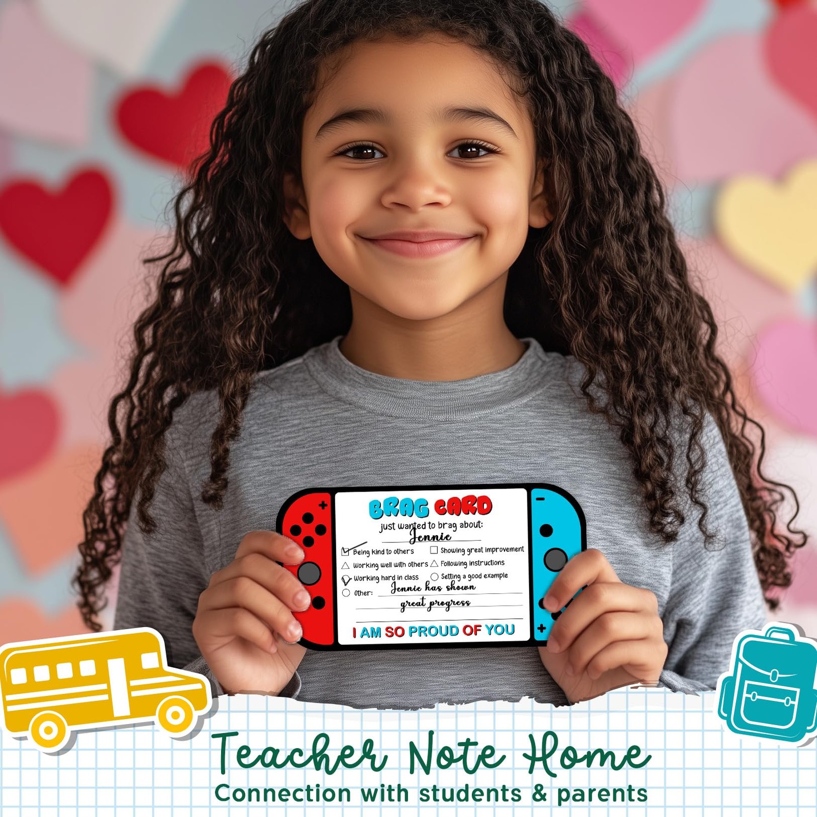 Video Game Theme Positive Brag Card Teacher Mail for Elementary ...